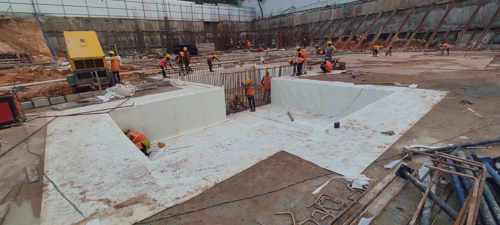 HDPE pre applied membrane with adhesive | waterproofing